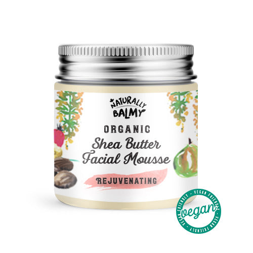 Organic Shea Butter Facial Mousse - Rejuvenating — Naturally Balmy