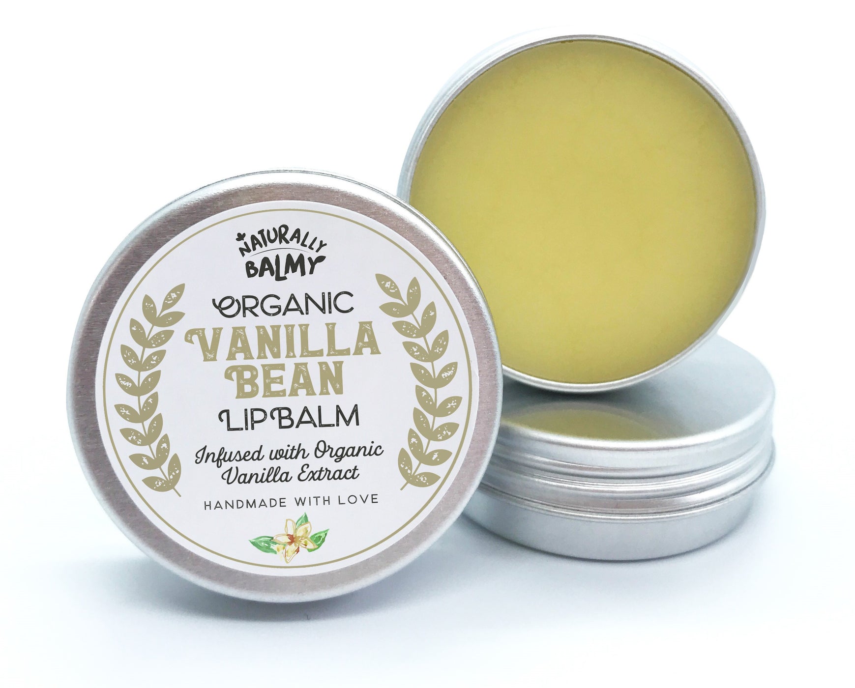 100% Natural Organic Lip Balm Tins — Naturally Balmy