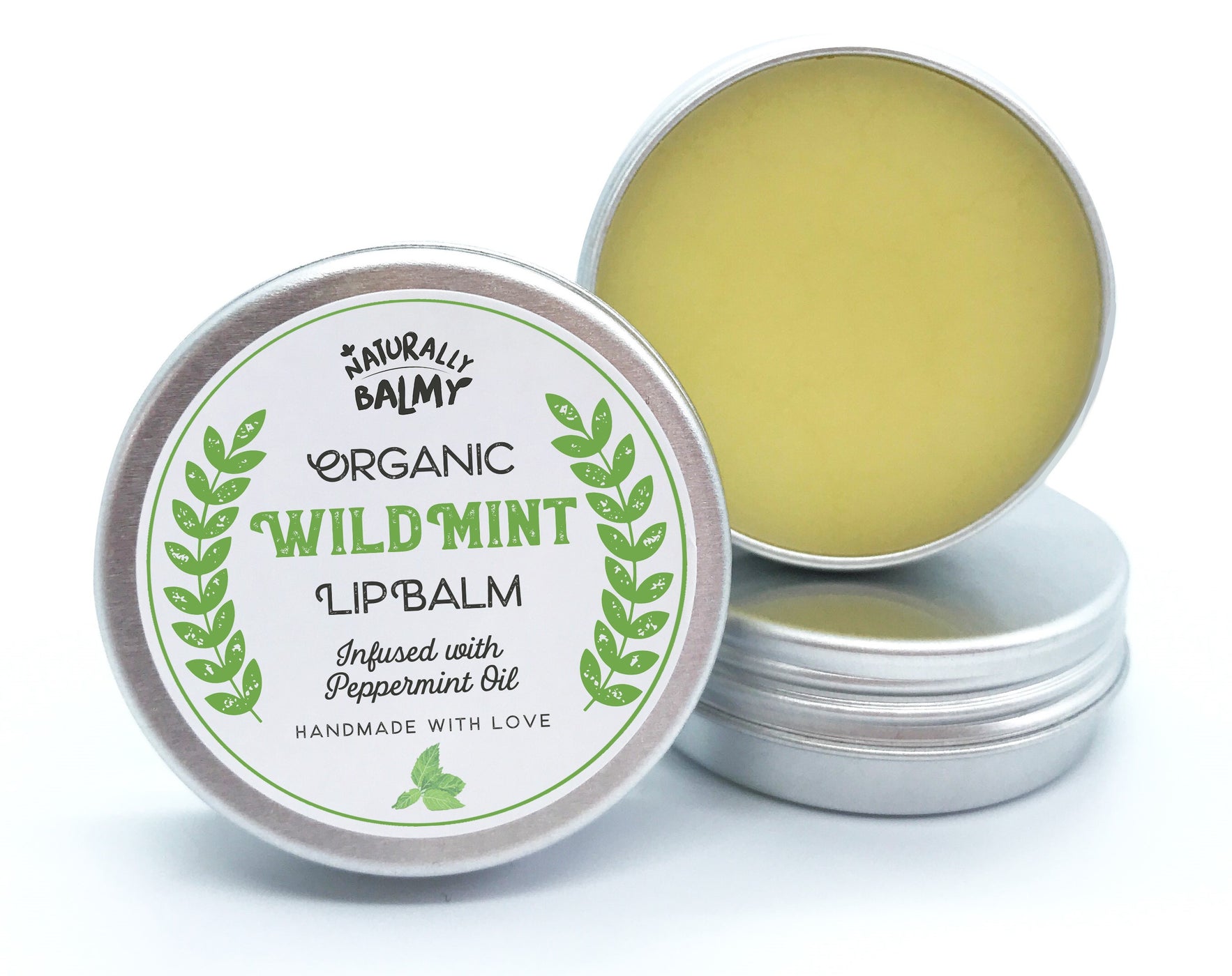100% Natural Organic Lip Balm Tins — Naturally Balmy